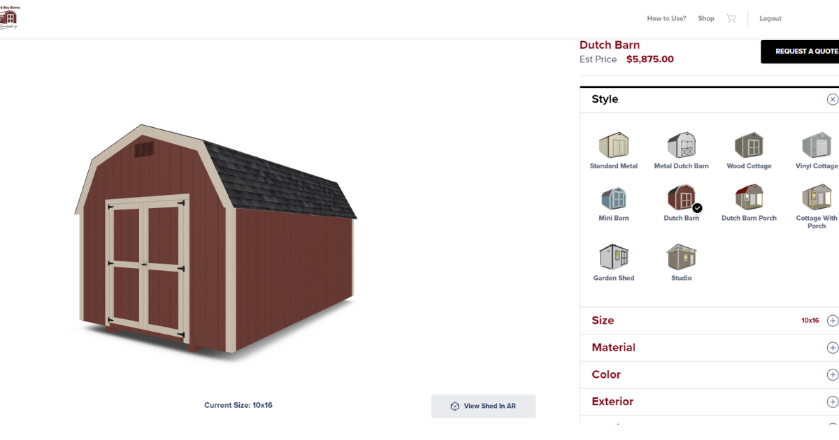 Dutch Boy Barns: Build Your Own Storage Shed in SC & NC