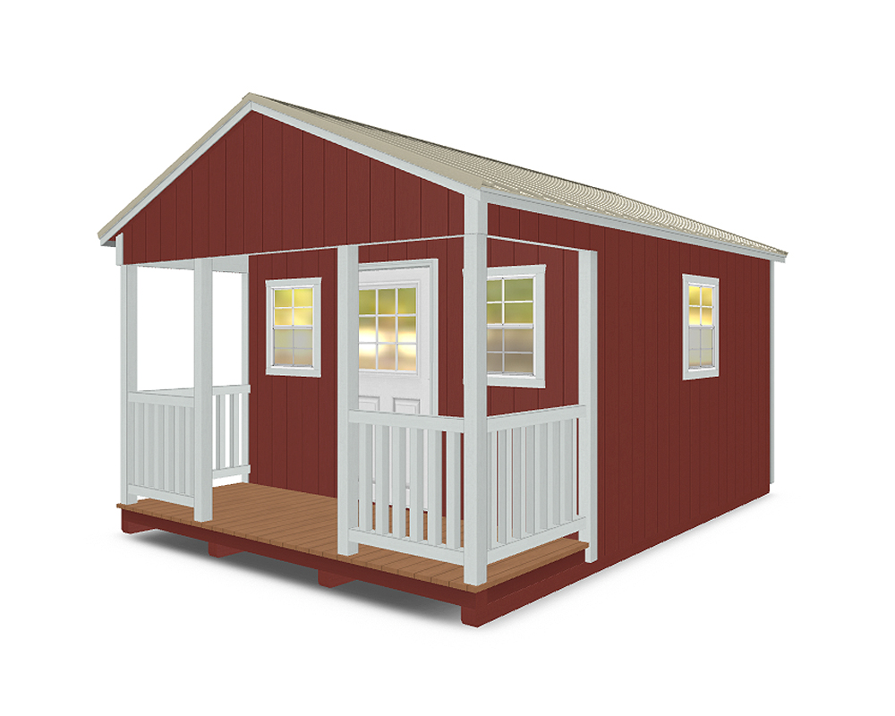 A-frame Cabin With Porch - Teton Structures