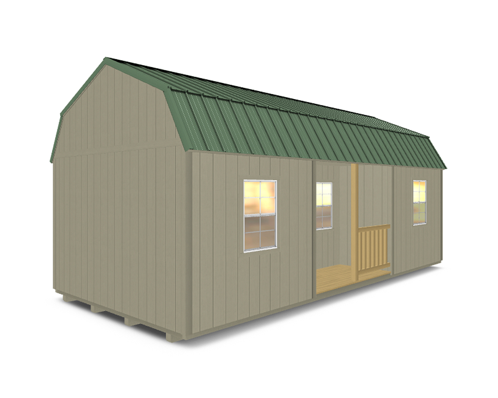 Center Lofted Barn Cabin - Platinum Sheds