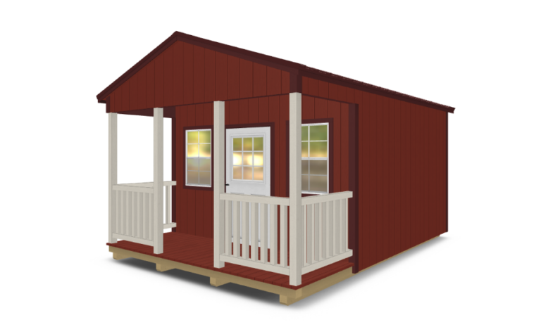 Cabins with Porch Archives - Harmony Structures