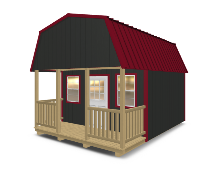 Cabins with Porch Archives - Harmony Structures